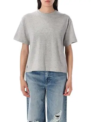 Polo Ralph Lauren Relaxed Crop T-shirt - Cobblestone Heater Grey