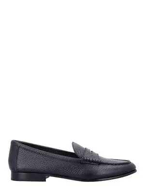 Polo Ralph Lauren Pebbled Leather Penny Loafer - Black