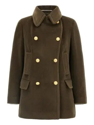 Tagliatore Blanche Virgin Wool Coat - Green