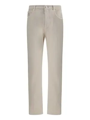 Brunello Cucinelli Leisure Fit Denim Jeans - Cream