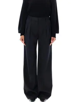 LOULOU High-Waisted Wide-Leg Trousers