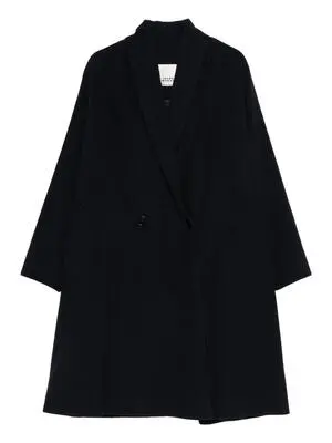Isabel Marant Elise Wool Double Breasted Coat - Black
