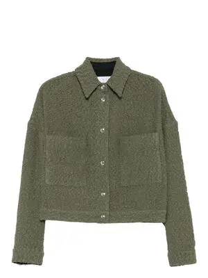 IRO PARIS Pabli Cotton Jacket Green