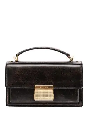 GOLDEN GOOSE Venezia Small Leather Handbag - Black