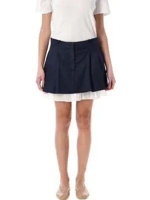 THE GARMENT Denver Mini Skirt - Blue