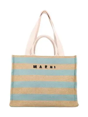 Marni Tote Bag - Raw Sienna + Pale Mint