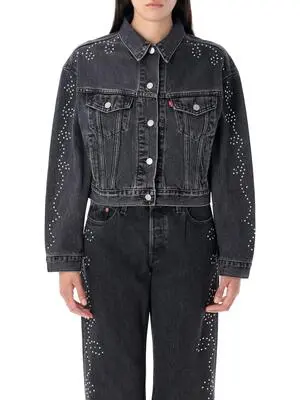 LEVI'S Shrunken '90s Trucker Denim Jacket - Black