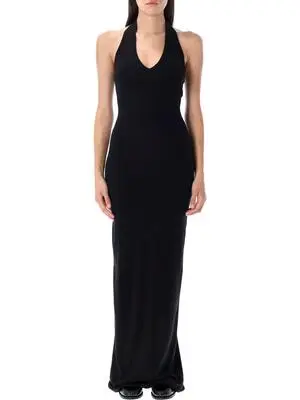 Eterne Halter Maxi Dress - Black