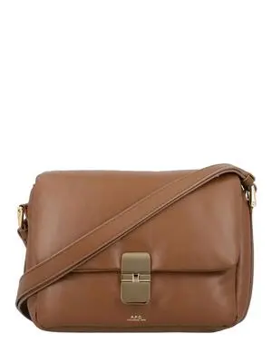 A.p.c. Grace Soft Leather Shoulder Bag - Brown