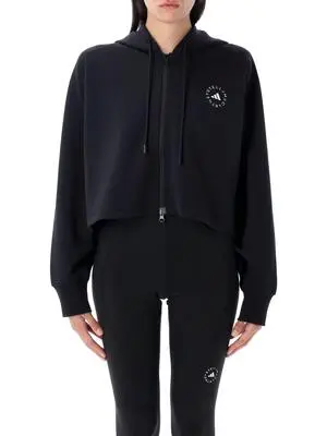 Adidas By Stella McCartney Sportswear Cropped Hoodie - Black