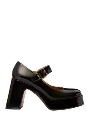Stella McCartney Buckle-fastening Platform Pumps - Black