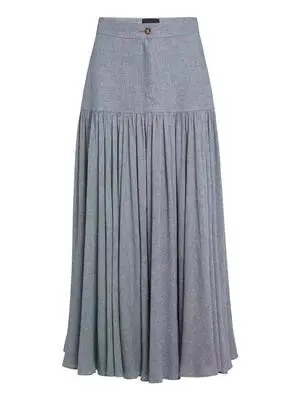 Giambattista Valli Pleated Maxi Skirt - Grey