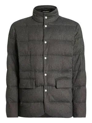 Dolce & Gabbana Quilted Down Jacket - Grey