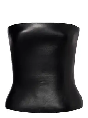 Jean Paul Gaultier Molded Leather Corset Top - Black