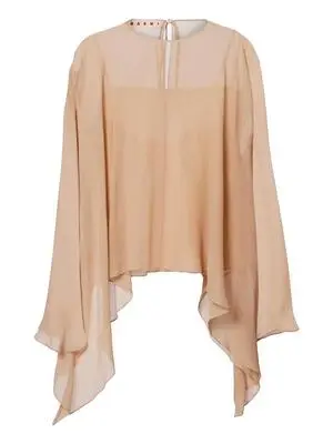 Marni Silk Top - Beige