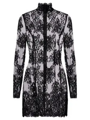 DOLCE & GABBANA Cord Floral Lace Minidress