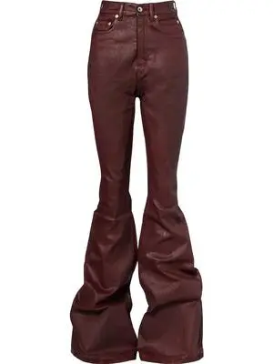 Rick Owens Bolan High-rise Bootcut Jeans - Red