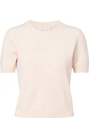MAISON MARGIELA Knitted Virgin Wool T-shirt - Pink