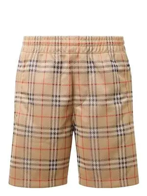 Burberry Check Shorts - Beige