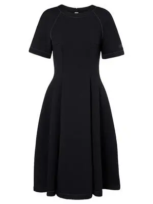 Marni Cotton-blend Jersey Midi Dress - Black