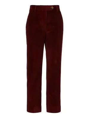 BLAZÉ MILANO Nana Cotton Corduroy Pants - Burgundy