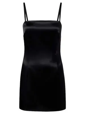 Dolce & Gabbana Satin Mini Dress - Black
