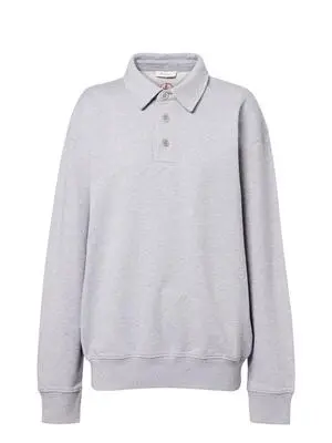 JW Anderson Embroidered Cotton Jersey Sweatshirt - Grey