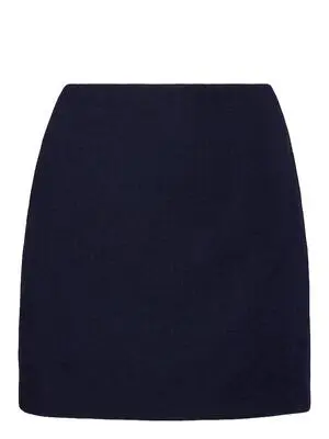 Tove Jeanette Virgin Wool Miniskirt - Blue