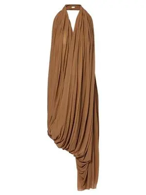 Magda Butrym Draped Open-back Cocktail Dress - Brown