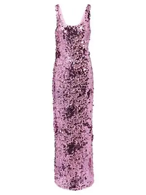 Simkhai Bex Sequined Gown - Pink