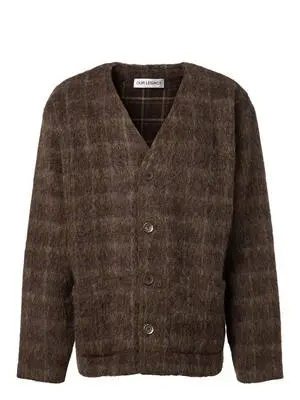 Our Legacy Checked Wool Cardigan - Brown