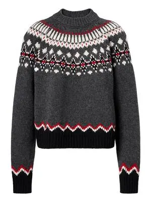 Alanui Virgin Wool Sweater Grey