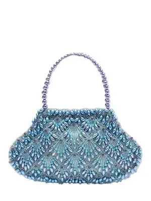 CLIO PEPPIATT Scallop Mini Embellished Tote Bag - Blue