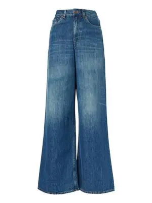 Chloé High-rise Wide-leg Jeans In Dream - Blue