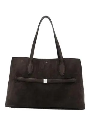 TOTÊME Lounge Suede Leather Tote - Brown