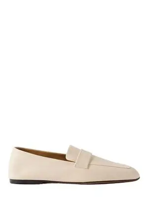 THE ROW Leather Loafers - Cream