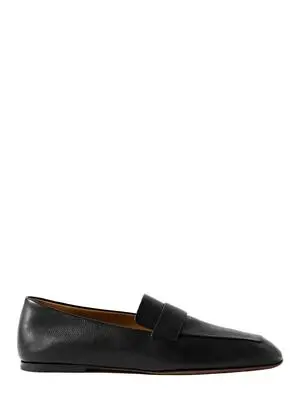 THE ROW Leather Loafers - Black