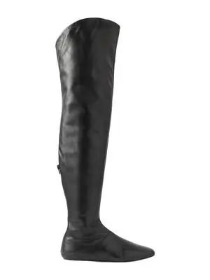 Le Monde Beryl Luna Over-the-knee Leather Boots - Black