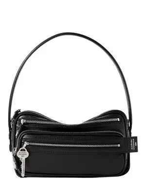 Acne Studios Textured-Leather Shoulder Bag Black
