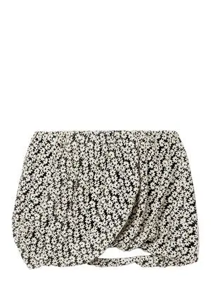 Isabel Marant Stacya Embroidered Cotton-blend Tulle Mini Skirt - Gray