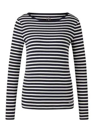 Bogner Louna Long Sleeve Top - Dark Blue/white