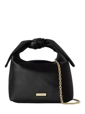 AQUAZZURA Bow Tie Mini Tote - Black