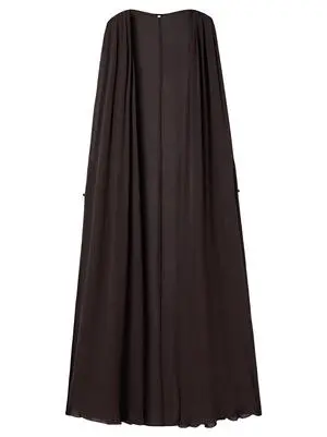 Johanna Ortiz New Destiny Silk-georgette Cape - Brown