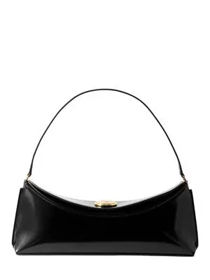 Jacquemus Le Calisso Polished-leather Shoulder Bag - Black