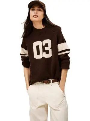 Ba&sh Cobe Cashmere Sweater Brown