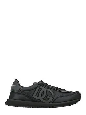 Dolce & Gabbana Dg Cushion Woven Low-top Trainers - Black
