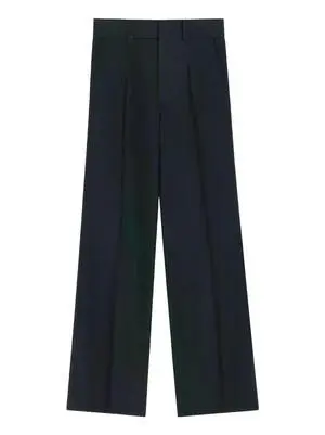 LEMAIRE Pleated Straight Trousers - Blue