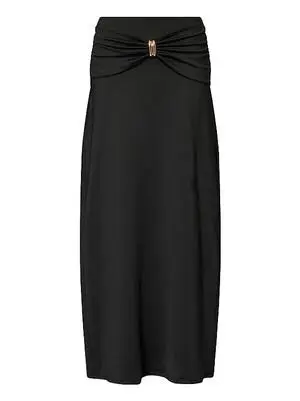 4TH & RECKLESS Knot-front Midi Skirt - Black