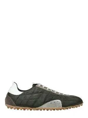 MAISON MARGIELA Sprinters Canvas And Suede Trainers - Khaki