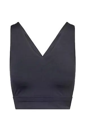SISTERLY TRIBE Softsculpt V-neck Cross Back Sports Bra - Black